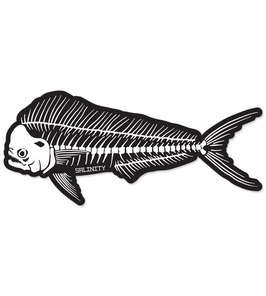 Mahi Skeleton Sticker – Salinity Gear LLC