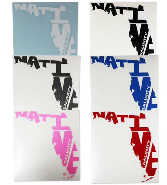 Large Florida Native Vinyl Sticker – Salinity Gear LLC